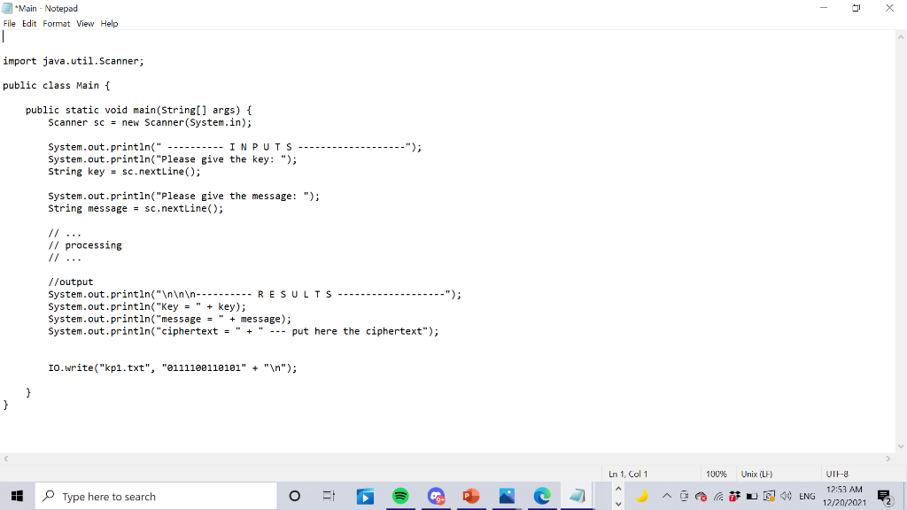 Solved X Main - Notepad File Edit Format View Help 1 import | Chegg.com