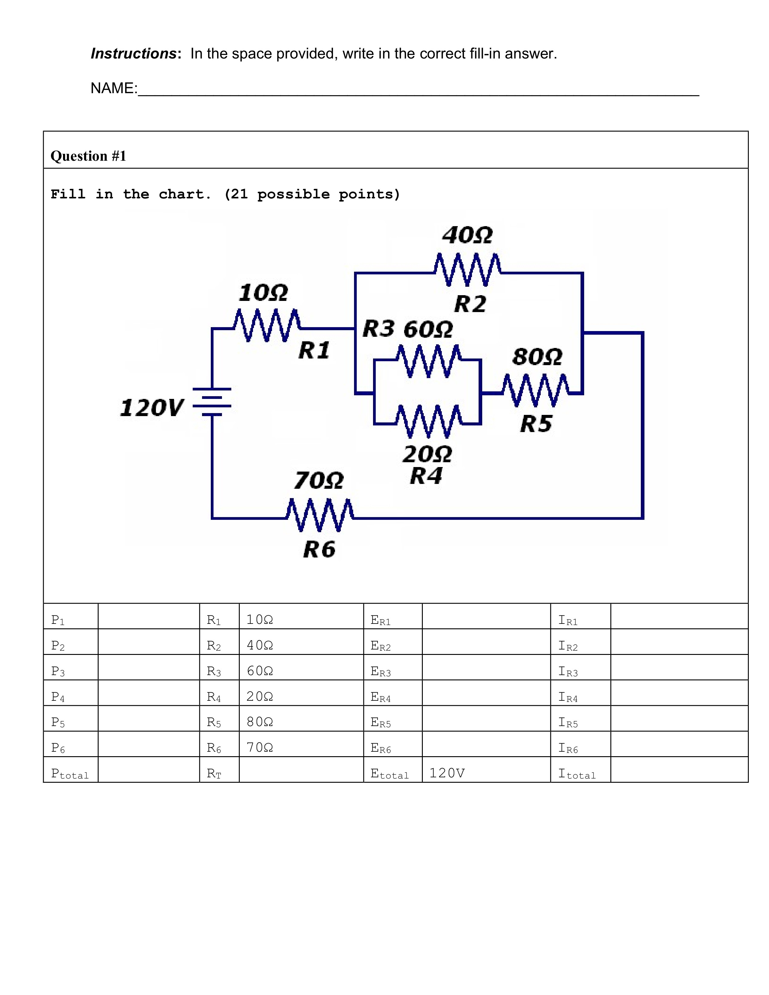 Instructions: In the space provided, write in the | Chegg.com