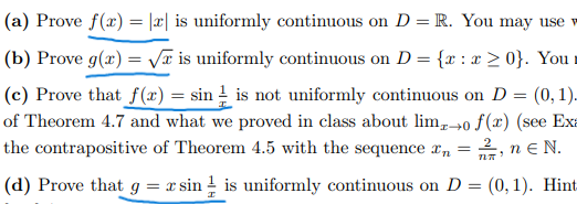 Solved Problem 5. A function g: D+R is called Lipschitz | Chegg.com