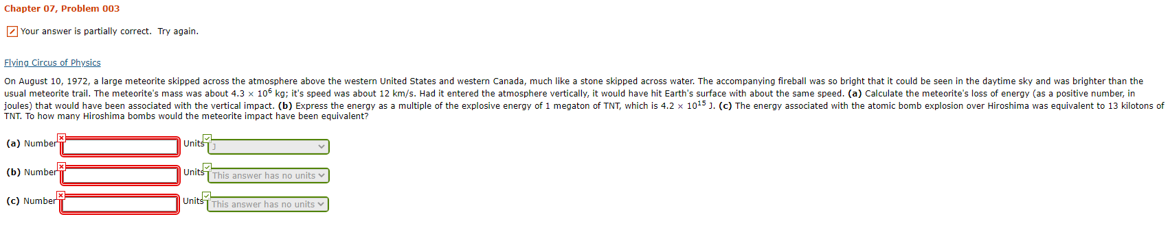 Solved Chapter 07, Problem 003 Your answer is partially | Chegg.com