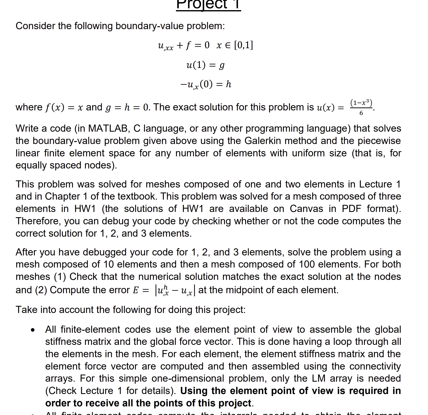 Solved Consider the following boundary-value | Chegg.com