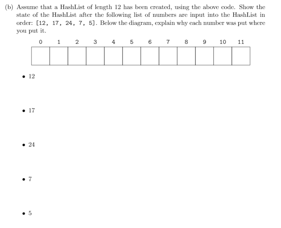Solved 6. Assume that a HashList using linear probing by a | Chegg.com