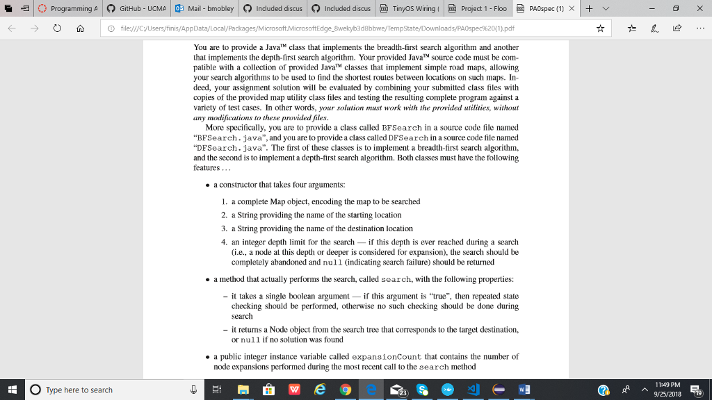 ㄧ O programming A GitHub-UCMP 中Mail-bmobley Included | Chegg.com