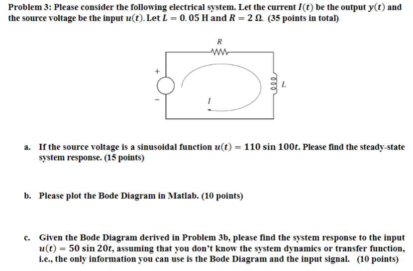 Solved Problem 3: Please consider the following electrical | Chegg.com