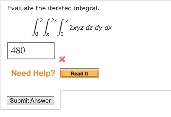 Solved Evaluate The Iterated