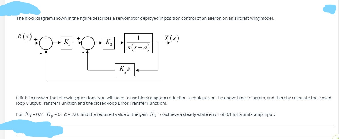 Solved The block diagram shown in the figure describes a | Chegg.com