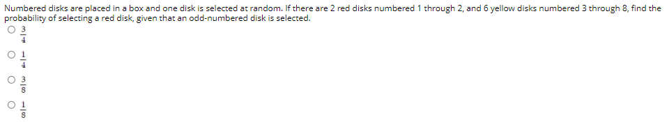 Solved Numbered disks are placed in a box and one disk is | Chegg.com