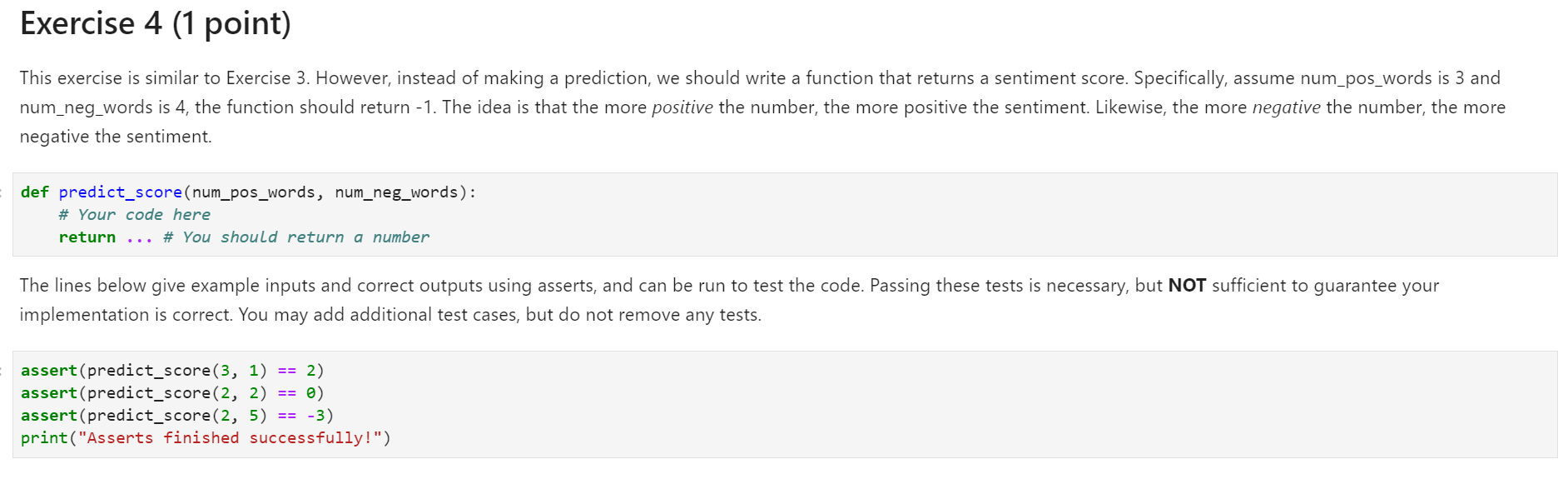 Solved Exercise 4 1 Point This Exercise Is Similar To