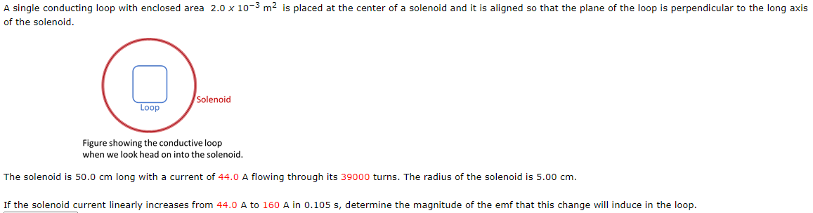 Solved A single conducting loop with enclosed area 2.0 x | Chegg.com