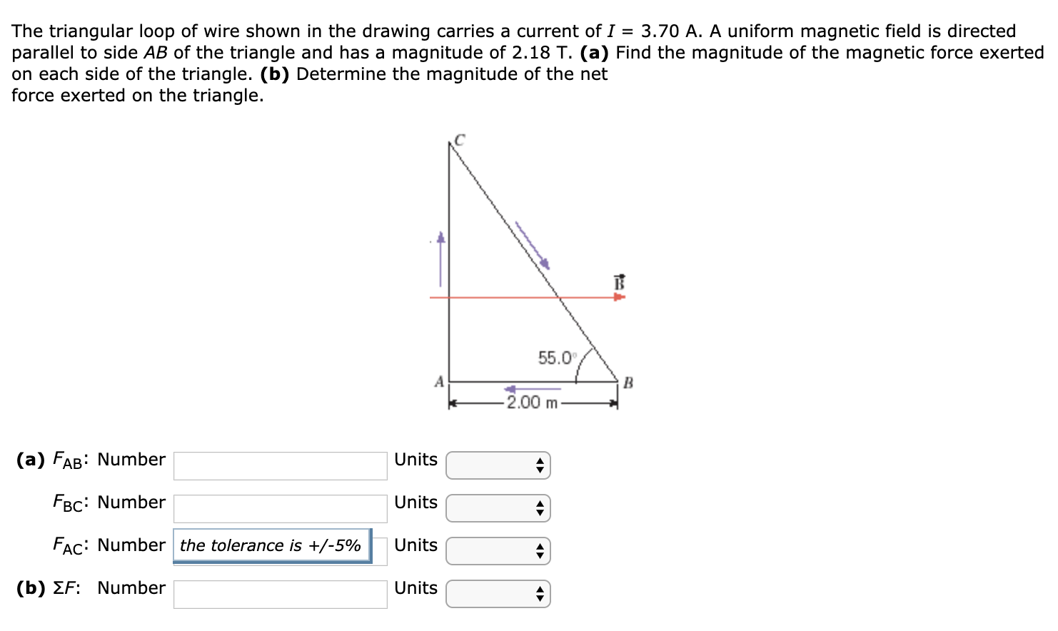 Solved The triangular loop of wire shown in the drawing | Chegg.com