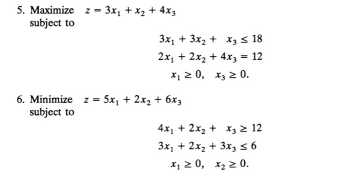 Solved In Exercises 1-6 find the dual of the given linear | Chegg.com