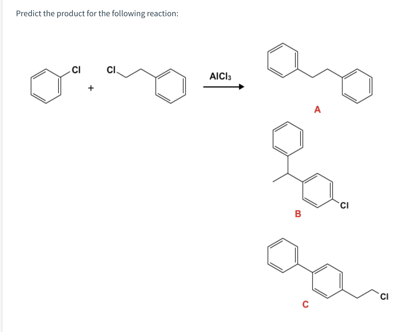 Solved Predict the product for the following reaction: | Chegg.com