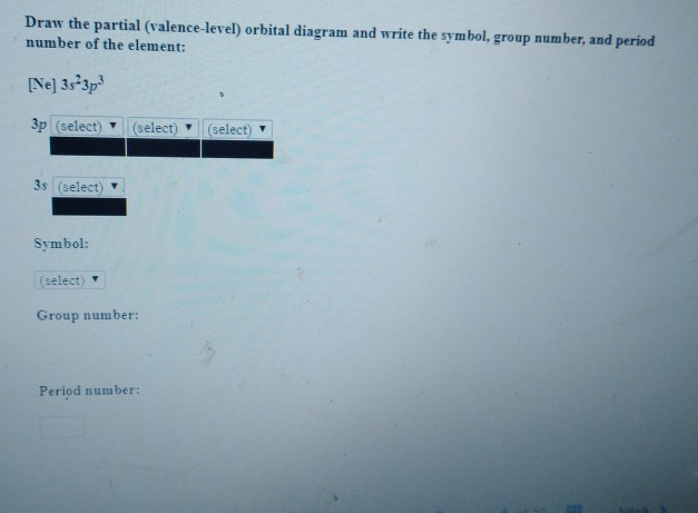 Solved Draw the partial (valence-level) orbital diagram and | Chegg.com