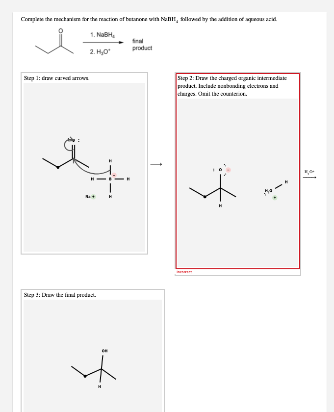 Solved Complete the mechanism for the reaction of butanone | Chegg.com
