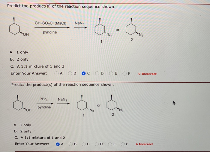 Solved Predict the product(s) of the reaction sequence | Chegg.com