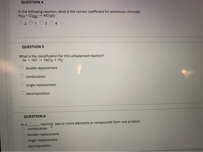 Solved QUESTION 1 example of a physical change? Which of the | Chegg.com