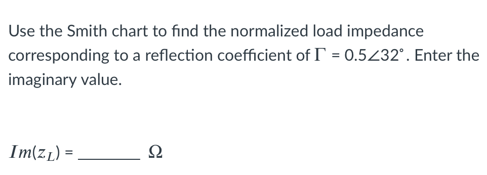 Solved Use the Smith chart to find the reflection | Chegg.com