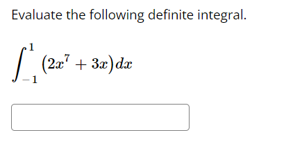 Solved Evaluate the following definite integral. | Chegg.com