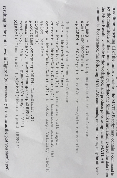 Solved Please include the matlab code and what you put for | Chegg.com