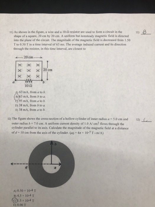 Solved 6) A rigid rectangular loop, which measures 0.30 m by | Chegg.com
