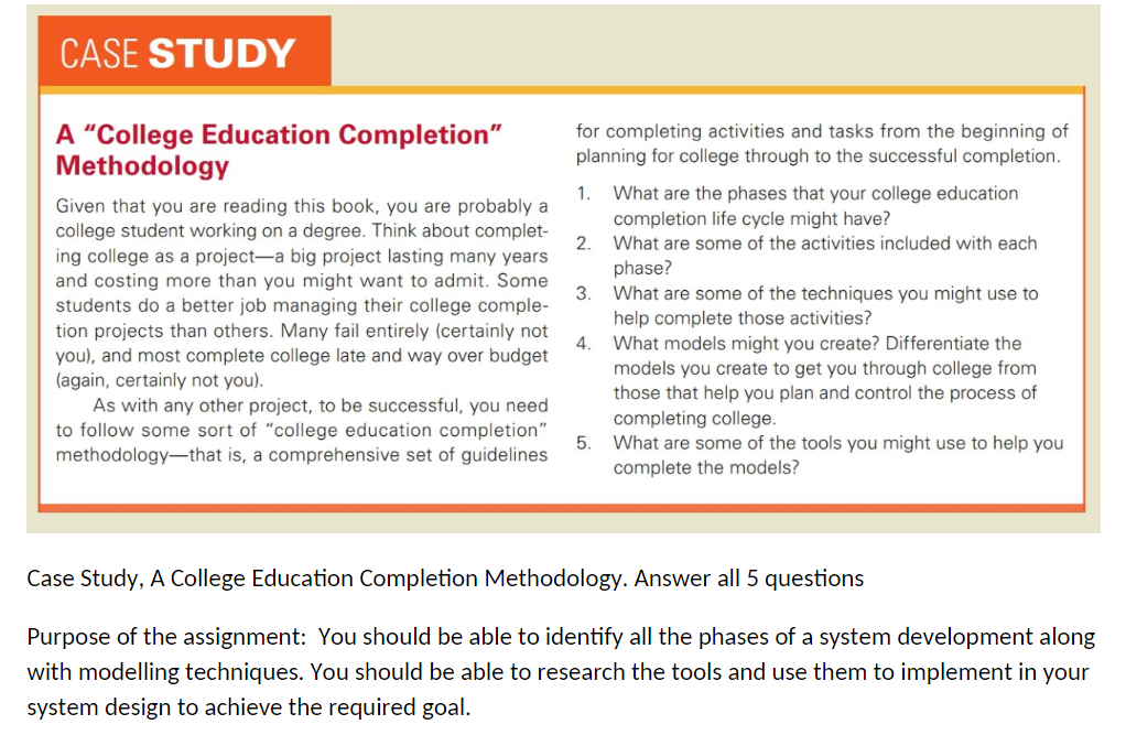 Solved CASE STUDY A "College Education Completion" | Chegg.com