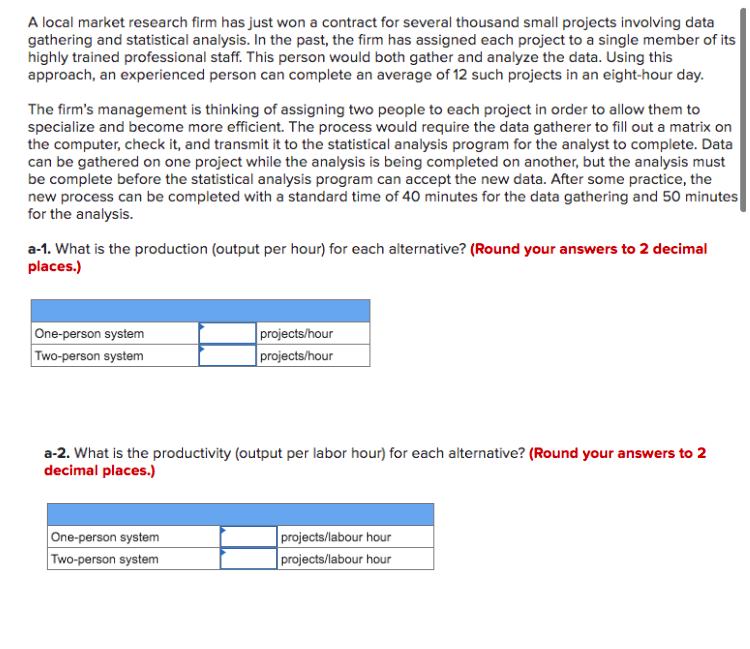 Solved A local market research firm has just won a contract | Chegg.com