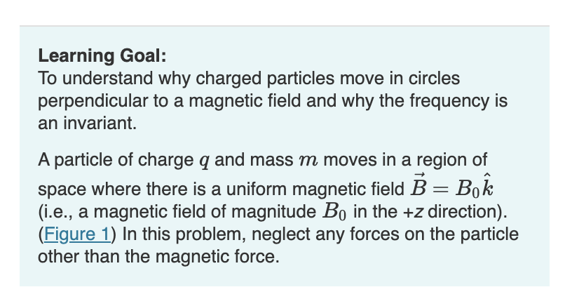 Solved Learning Goal: To understand why charged particles | Chegg.com
