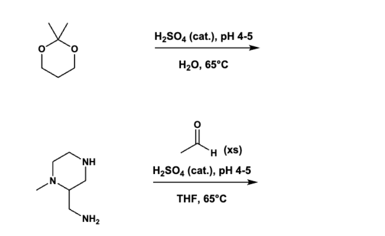 H2SO4 (cat.), pH4-5H2O,65°CPredict the product | Chegg.com