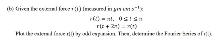 Solved The forced oscillations of a body of mass m on a | Chegg.com
