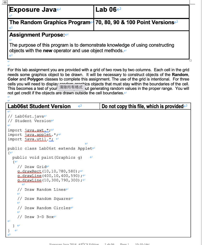 Solved Can someone help me with creating the 100-point | Chegg.com
