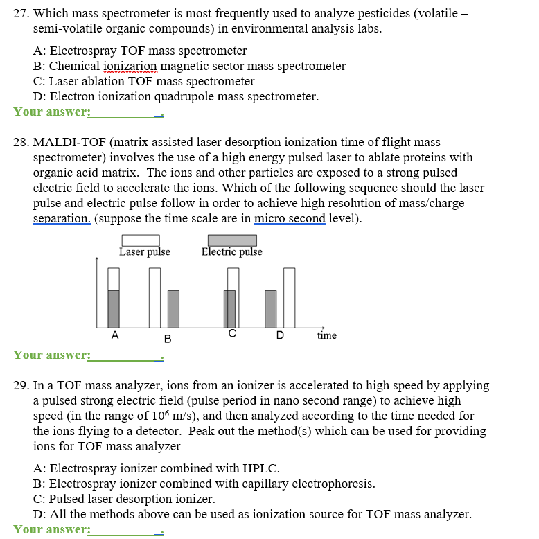23. Which of following sample introduction methods | Chegg.com