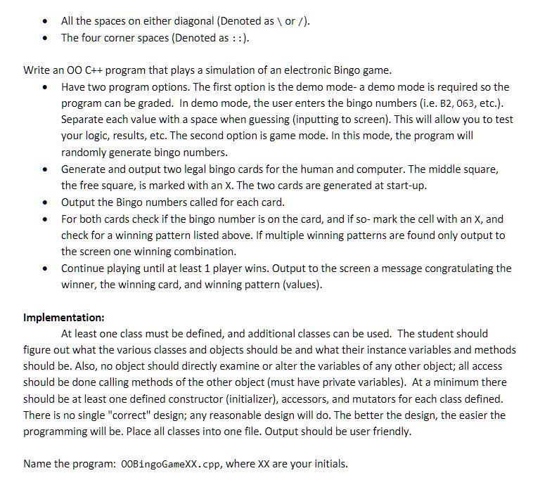 Solved Write an OO C++ program that plays a simulation of an | Chegg.com