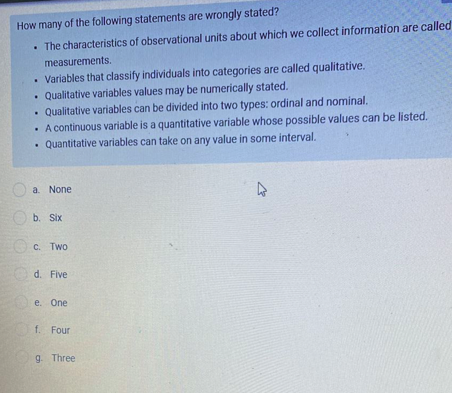 Solved How many of the following statements are wrongly | Chegg.com