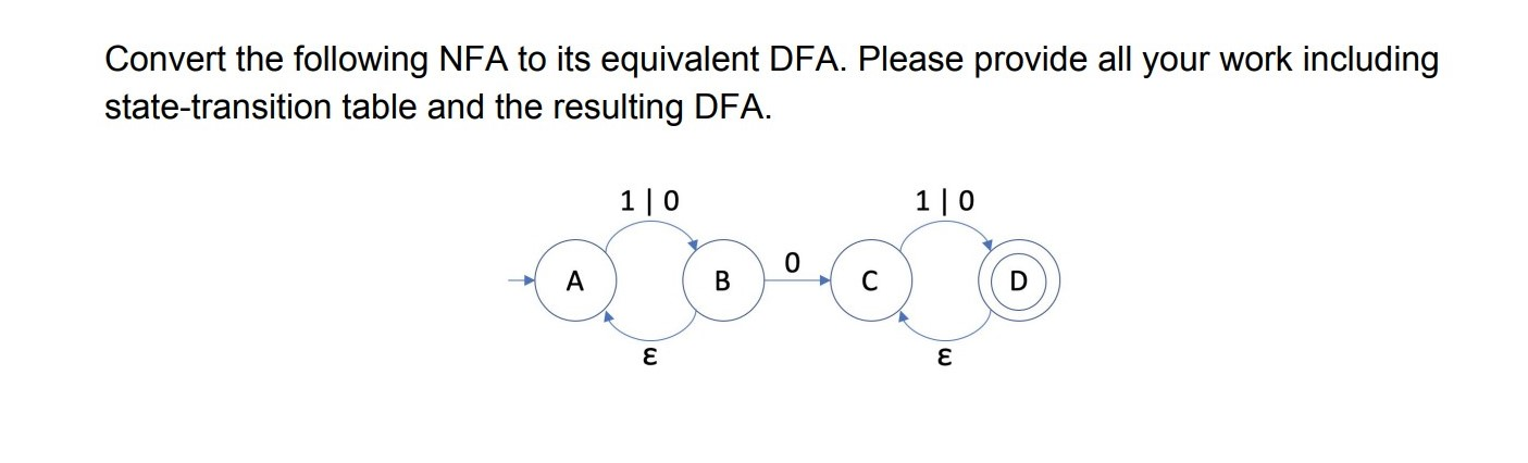 Solved Lexical Analysis: Converting a NFA to a DFA 1) | Chegg.com