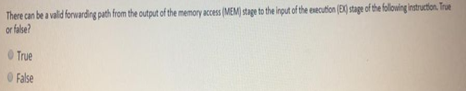 Solved There can be a valid forwarding path from MEM to | Chegg.com