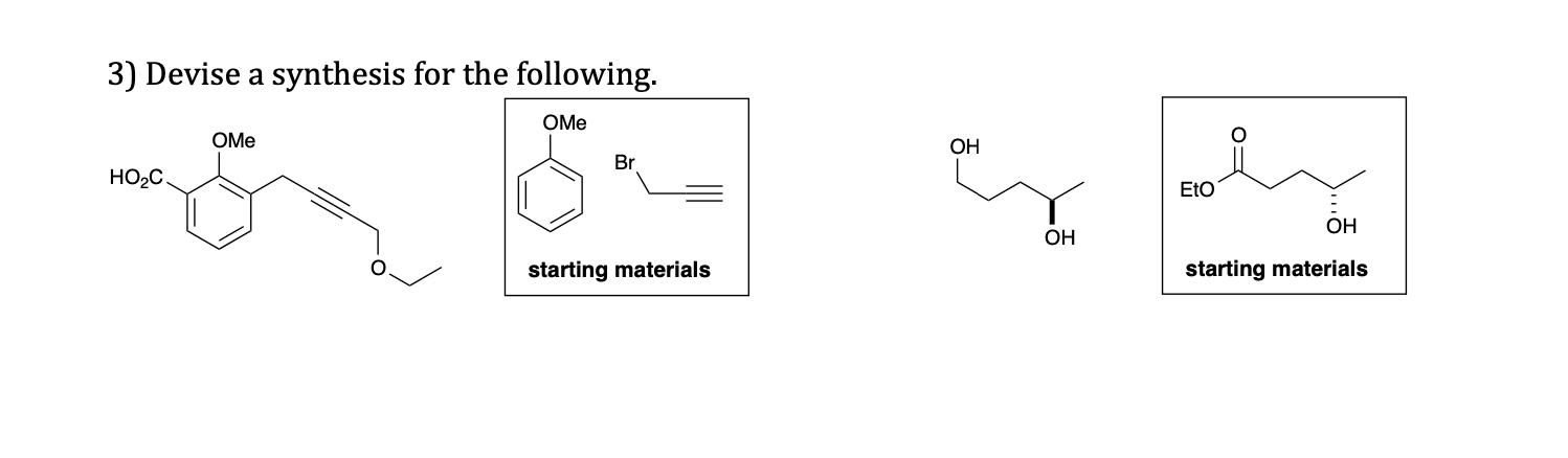 Solved Devise a synthesis for the following. | Chegg.com