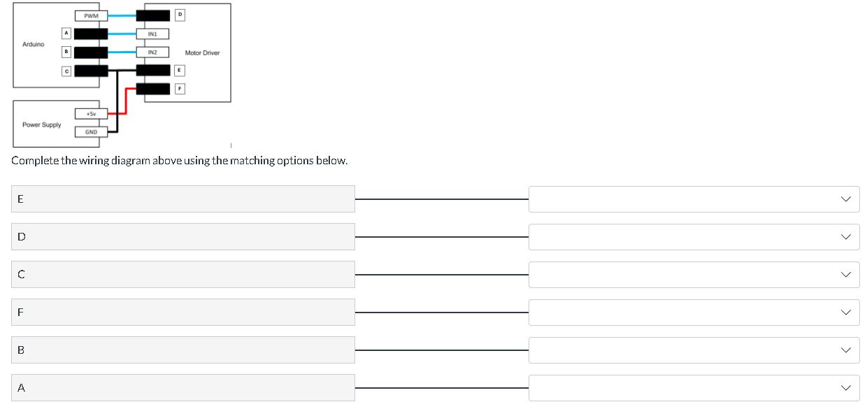 Solved Complete the wiring diagram above using the matching | Chegg.com