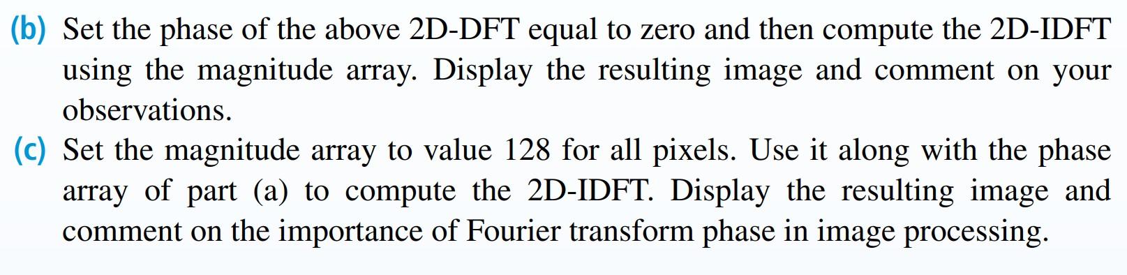 Solved 46. The 2D-DFT introduced in Problem 26 can be | Chegg.com