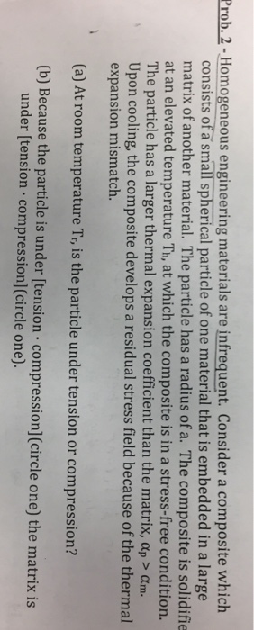 Solved Homogeneous engineering materials are infrequent. | Chegg.com