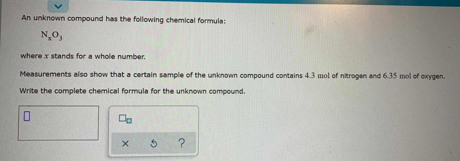 Solved An unknown compound has the following chemical | Chegg.com