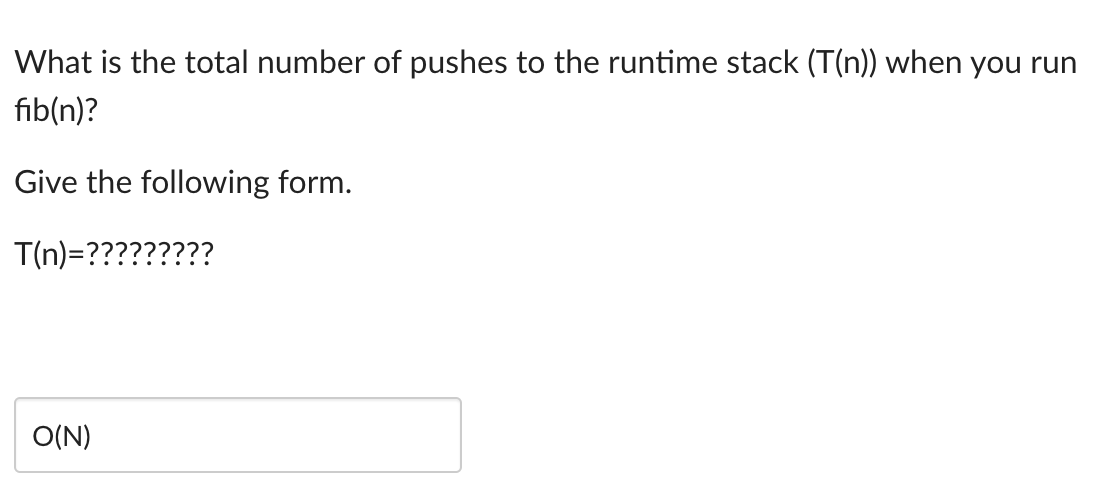 Solved What Is The Total Number Of Pushes To The Runtime 