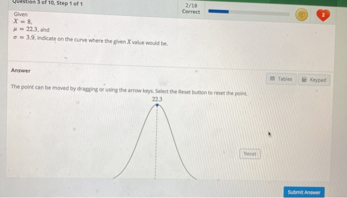 Solved Question 3 of 10, Step 1 of 1 2/10 Correct Given X = | Chegg.com
