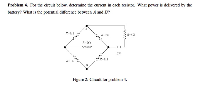 Solved Problem 4. For the circuit below, determine the | Chegg.com