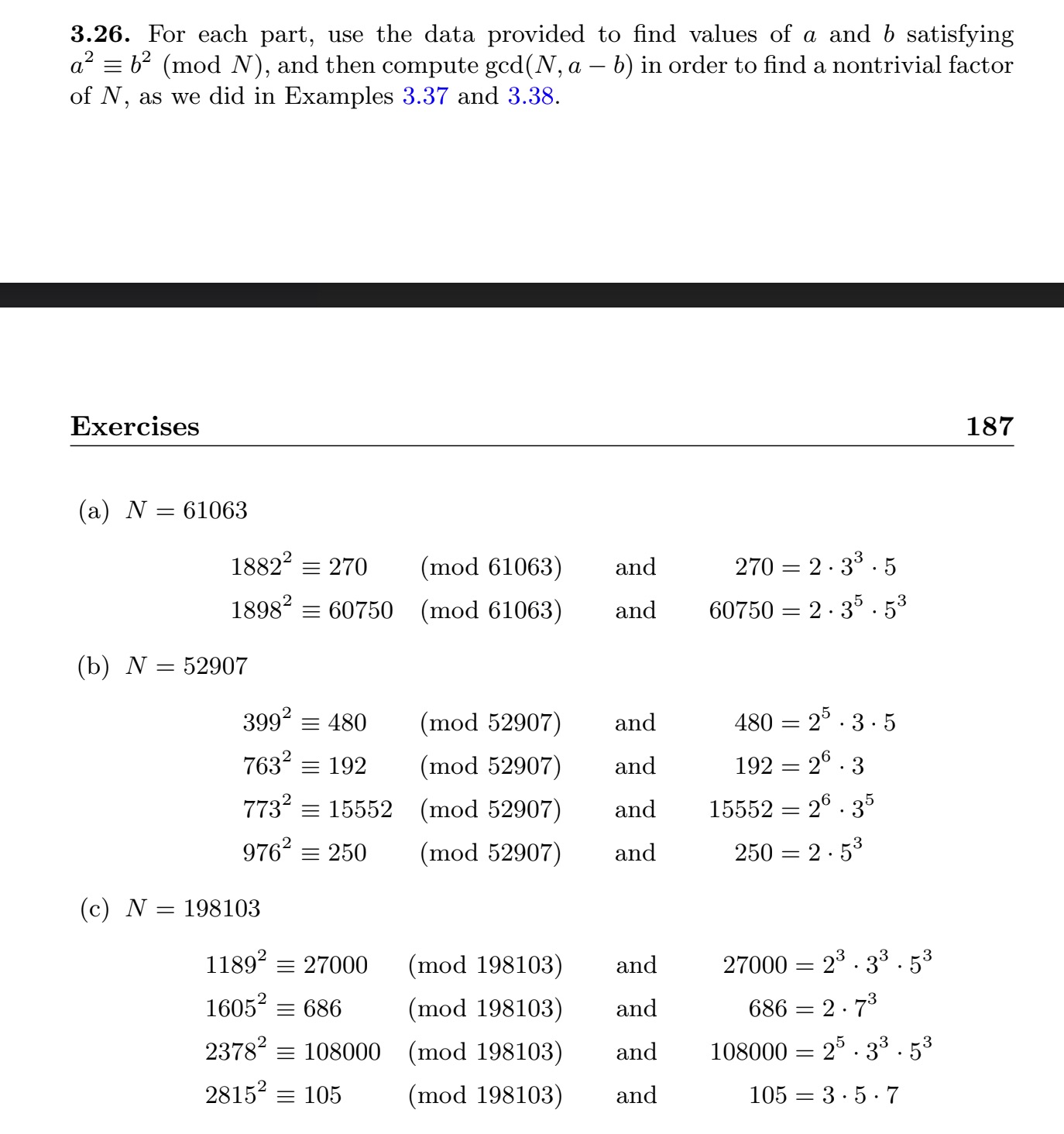 3.26. For each part, use the data provided to find | Chegg.com