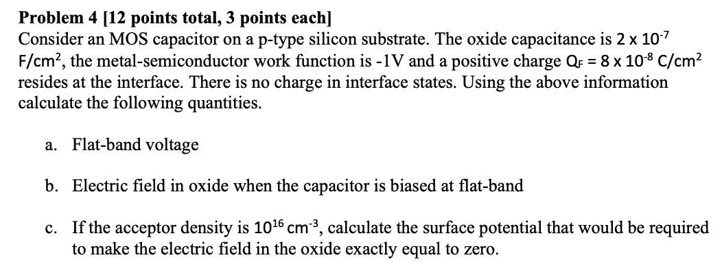 Solved Problem 4 [12 points total, 3 points each] Consider | Chegg.com