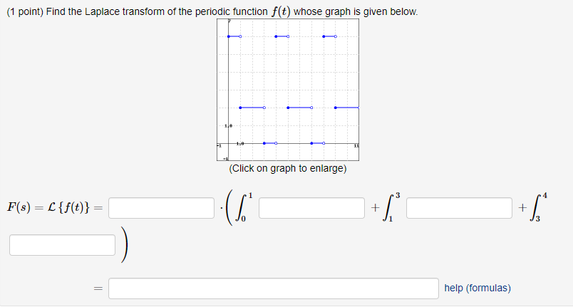 Solved (1 point) Compute the Laplace transform. Your answer | Chegg.com