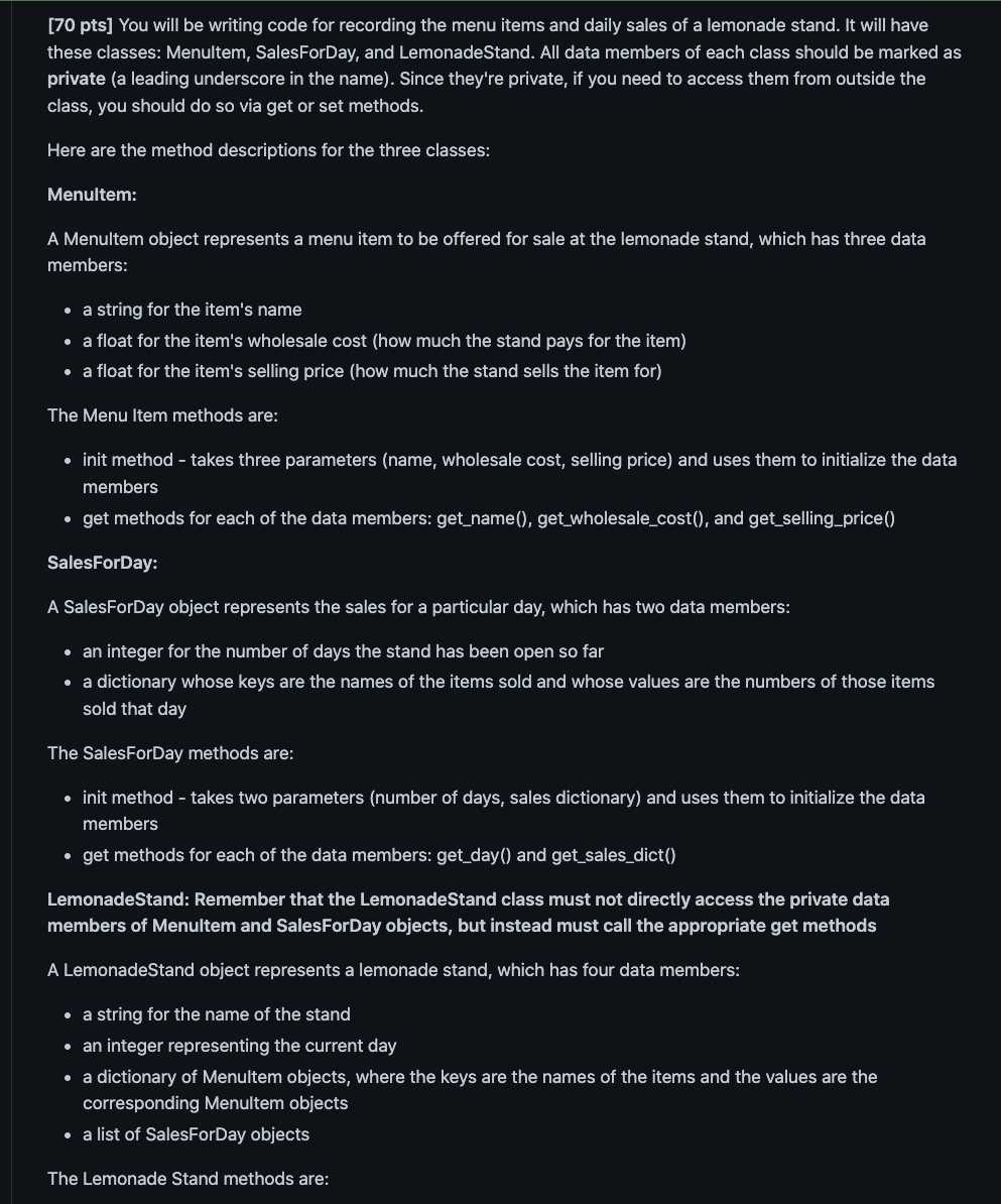 Solved [70 pts] You will be writing code for recording the | Chegg.com