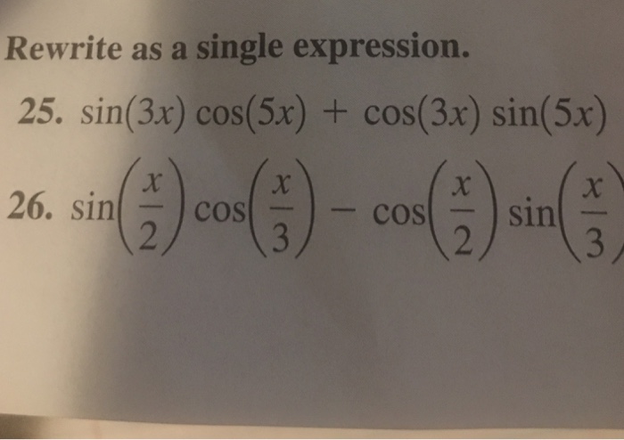 Solved Rewrite as a single expression in cosine. 13. cos | Chegg.com