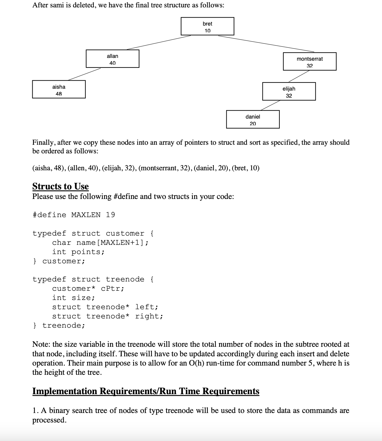 Solved Please code in CPlease help me with command 5 of the | Chegg.com