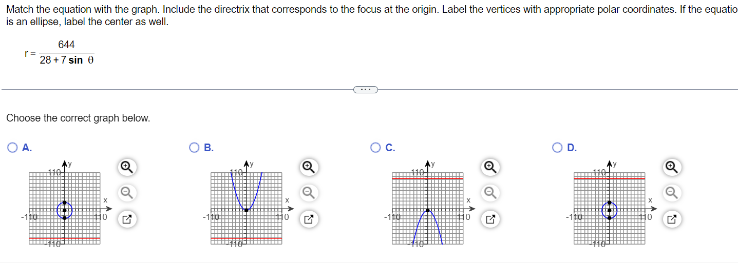 Solved is an ellipse, label the center as | Chegg.com